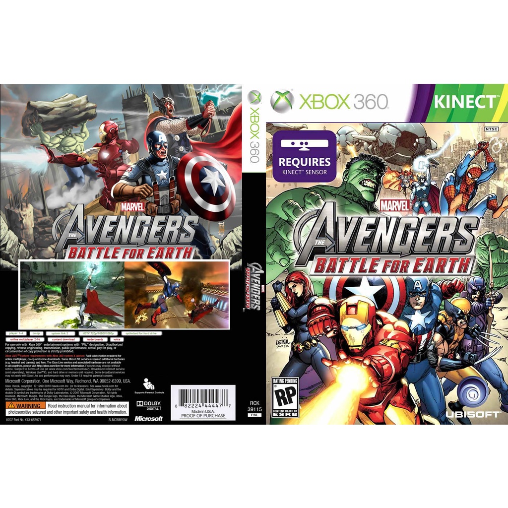 Marvel Avengers Battle for Earth P/ XBOX360 (LTU/LT/JTAG/RGH) | Shopee Brasil