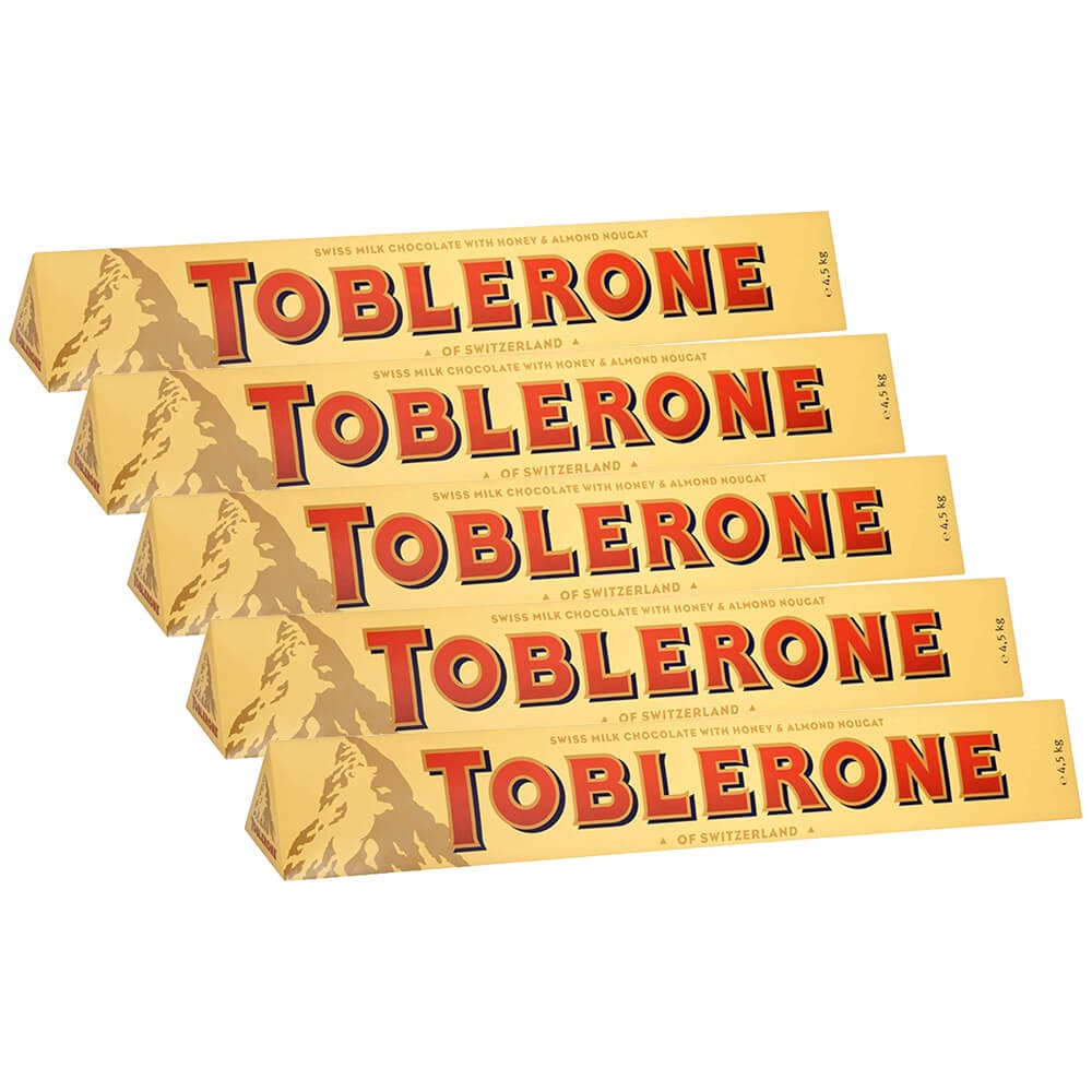 Kit 5 Chocolates Toblerone 100g - Mondelez | Shopee Brasil