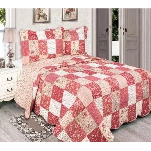 Colcha King Evolution Patchwork 260 X 280cm | Shopee Brasil