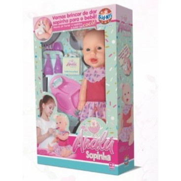 Bonecas - Boneca Analu Sopinha - Boneca Que Come e Faz Cocô - Boneca ...