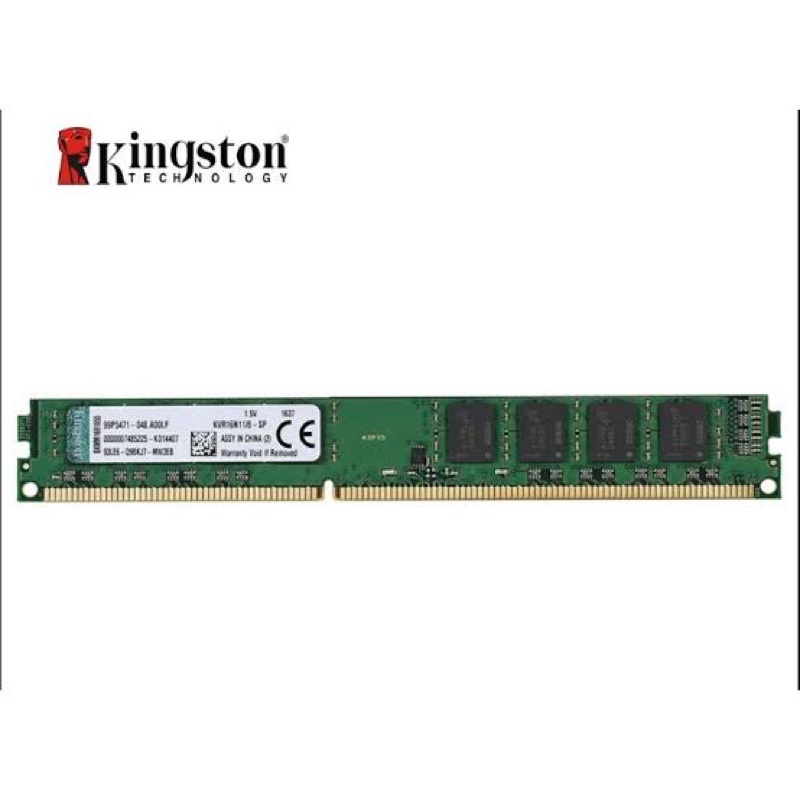 Memória Kingston 8GB, 1600MHz, DDR3 - KVR16N11/8 | Shopee Brasil