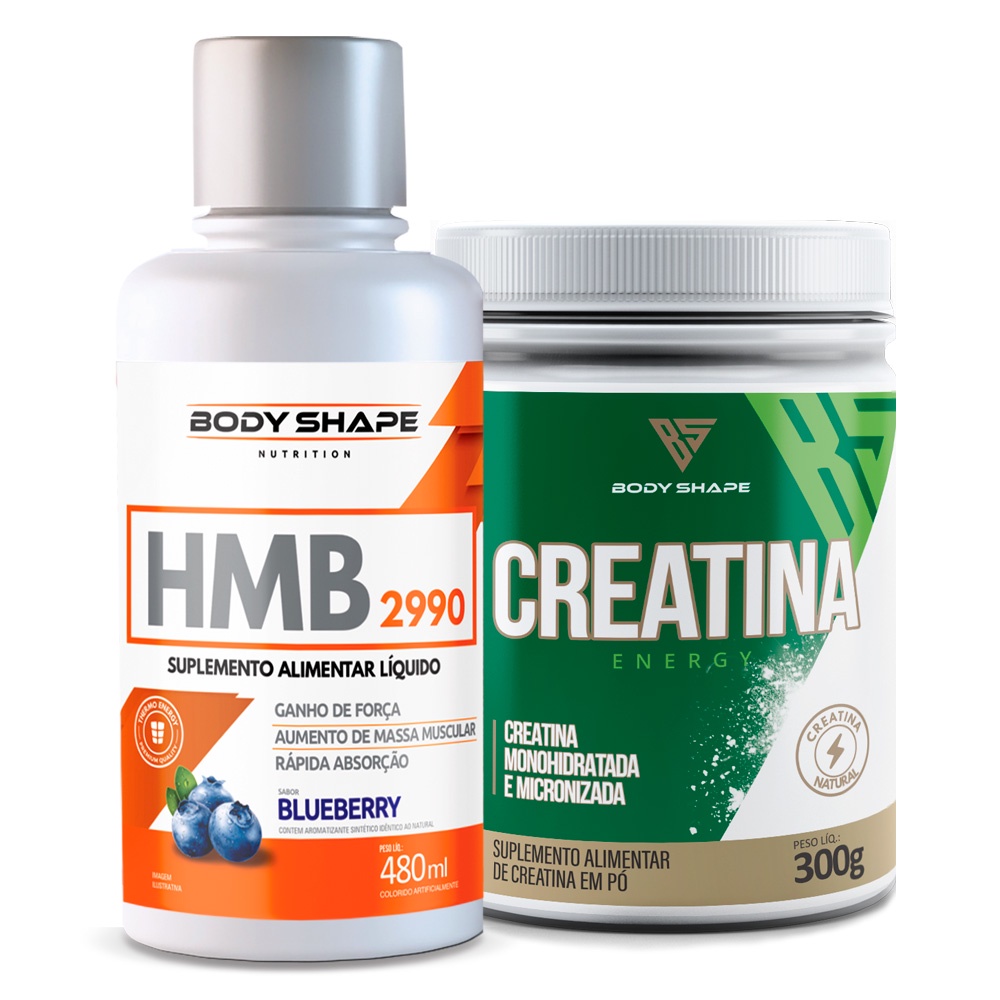 Creatina 300g Body Shape + HMB | Shopee Brasil