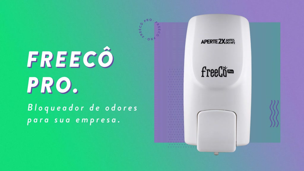 FreeCô Pro Bloqueador de Odores Sanitários Dispenser + Refil | Shopee ...