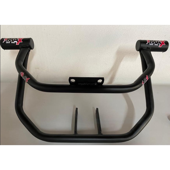 protetor de motor slider frontal preto brilhante e cromado todas modelo ...