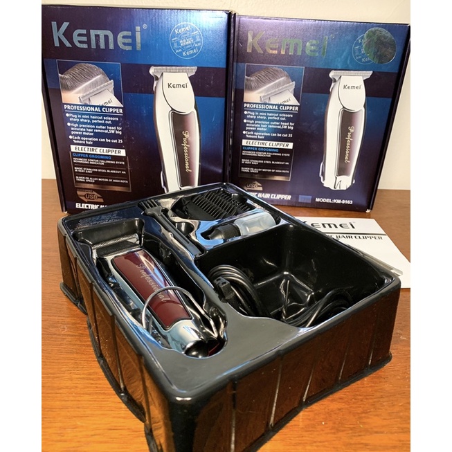 Maquina De Corte Kemei Km-9163 - Bivolt | Shopee Brasil