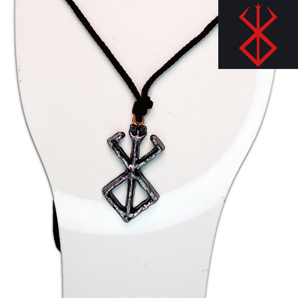 Colar Marca Berserk - Insígnia - Símbolo Do Sacrifício - Cor Prata ...
