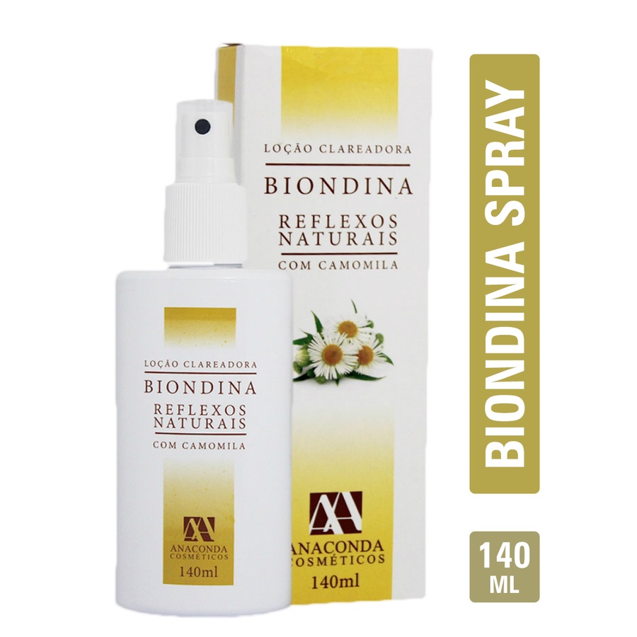 Spray Biondina Clareador Reflexos Naturais 140 ml Anaconda | Shopee Brasil
