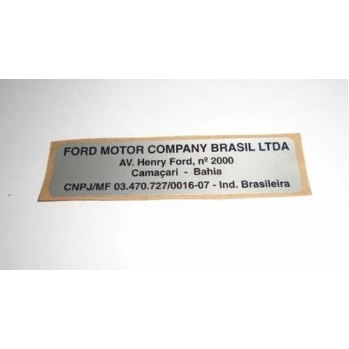 Etiqueta Manufatura Ford Original | Shopee Brasil