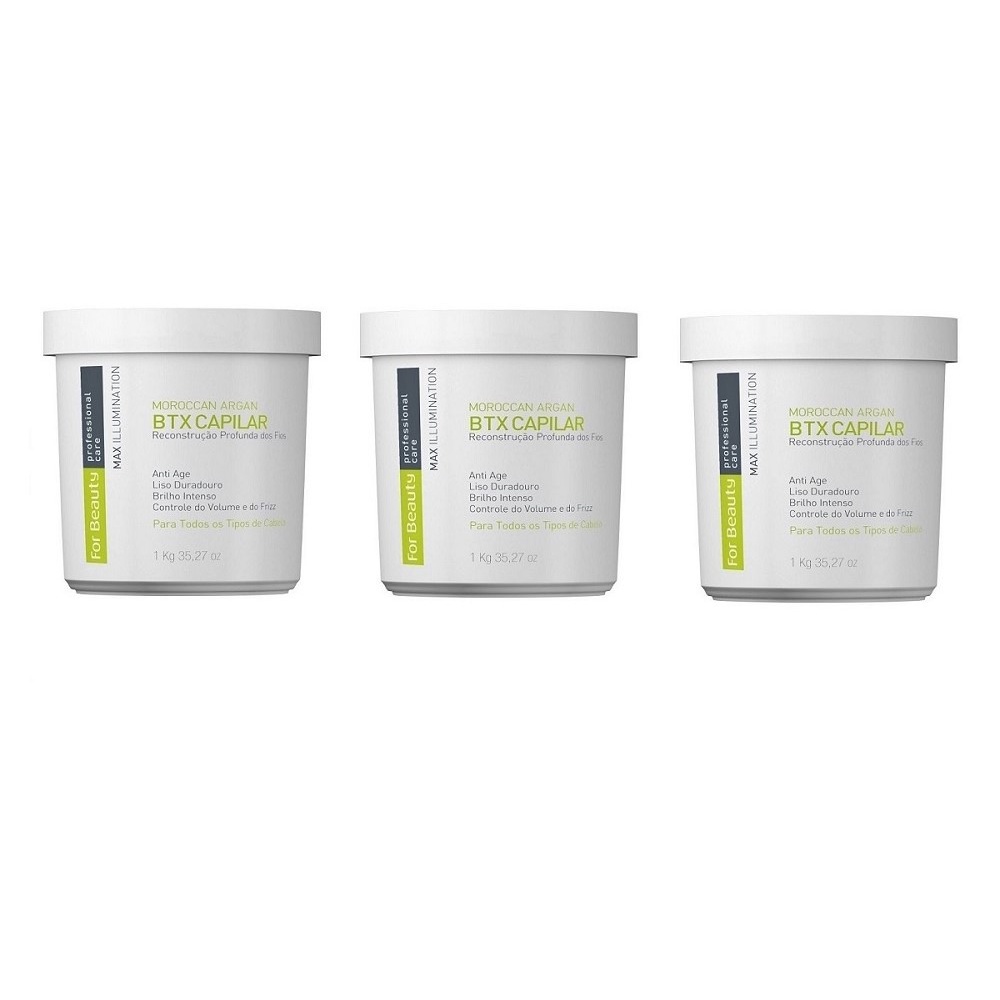 Btx Maroccan Argan Capilar Max Illumination For Beauty 1kg | Shopee Brasil