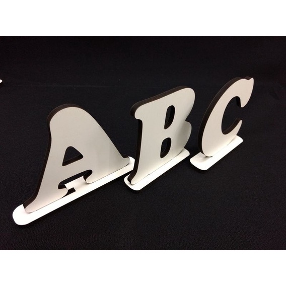 Letra em MDF com Base Alfabeto Decoração artesanato de Mesa faça você ...