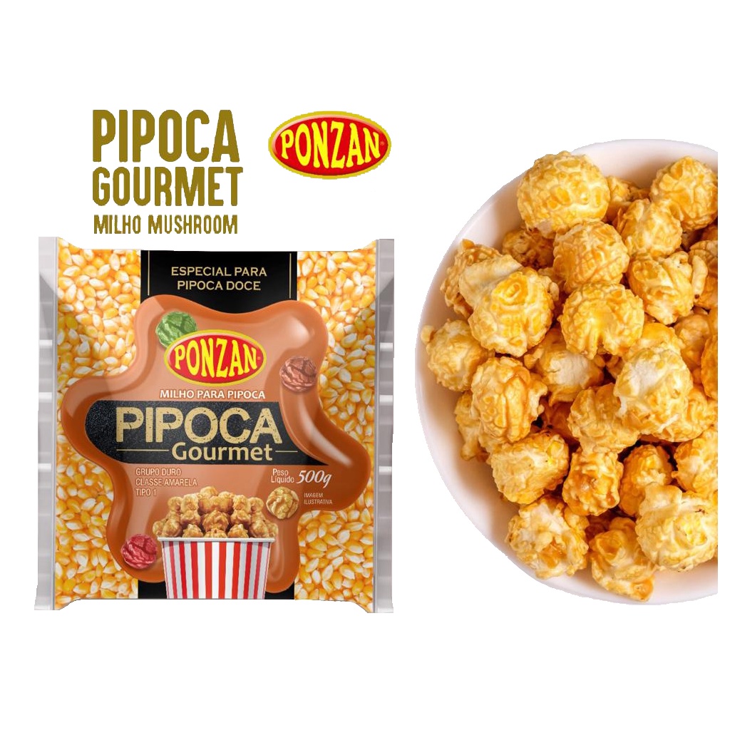 Milho Mushroom Para Pipoca Gourmet 500g | Shopee Brasil