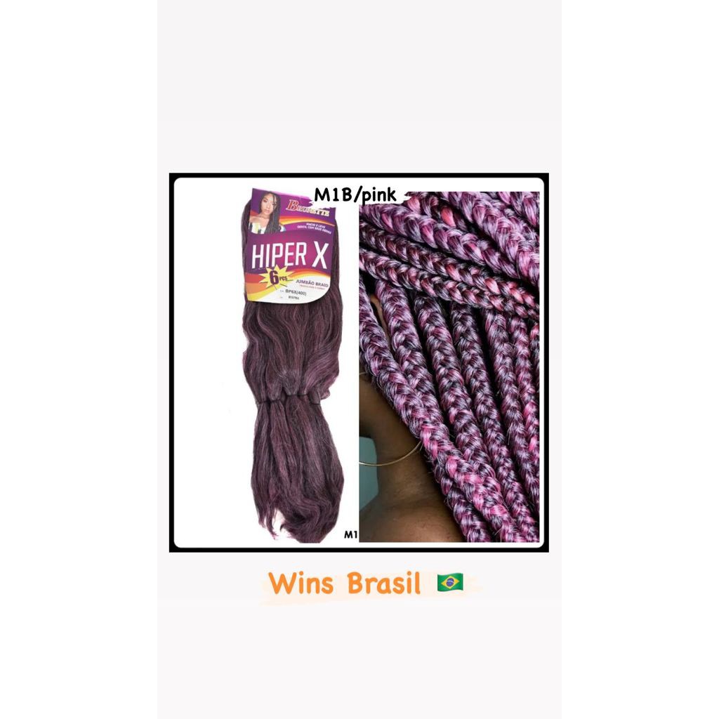 hiper x Cabelo Super Jumbo para trança alta qualidade box braids jumbão ...