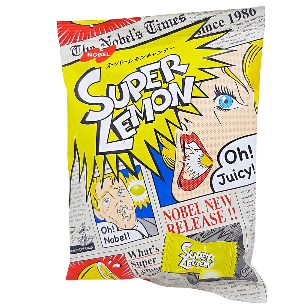 1 Pacote Bala Japonesa Super Lemon Nobel 84 Gr Doce Japao | Shopee Brasil
