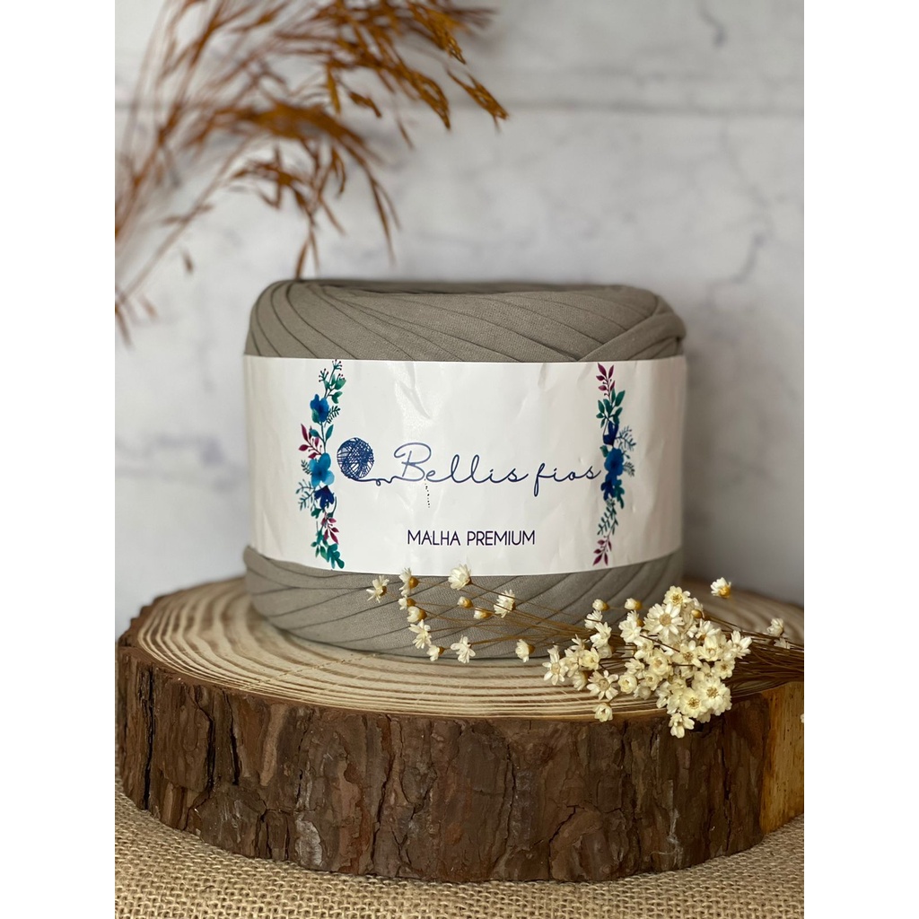 Fio de malha premium Bellis - Stone | Shopee Brasil
