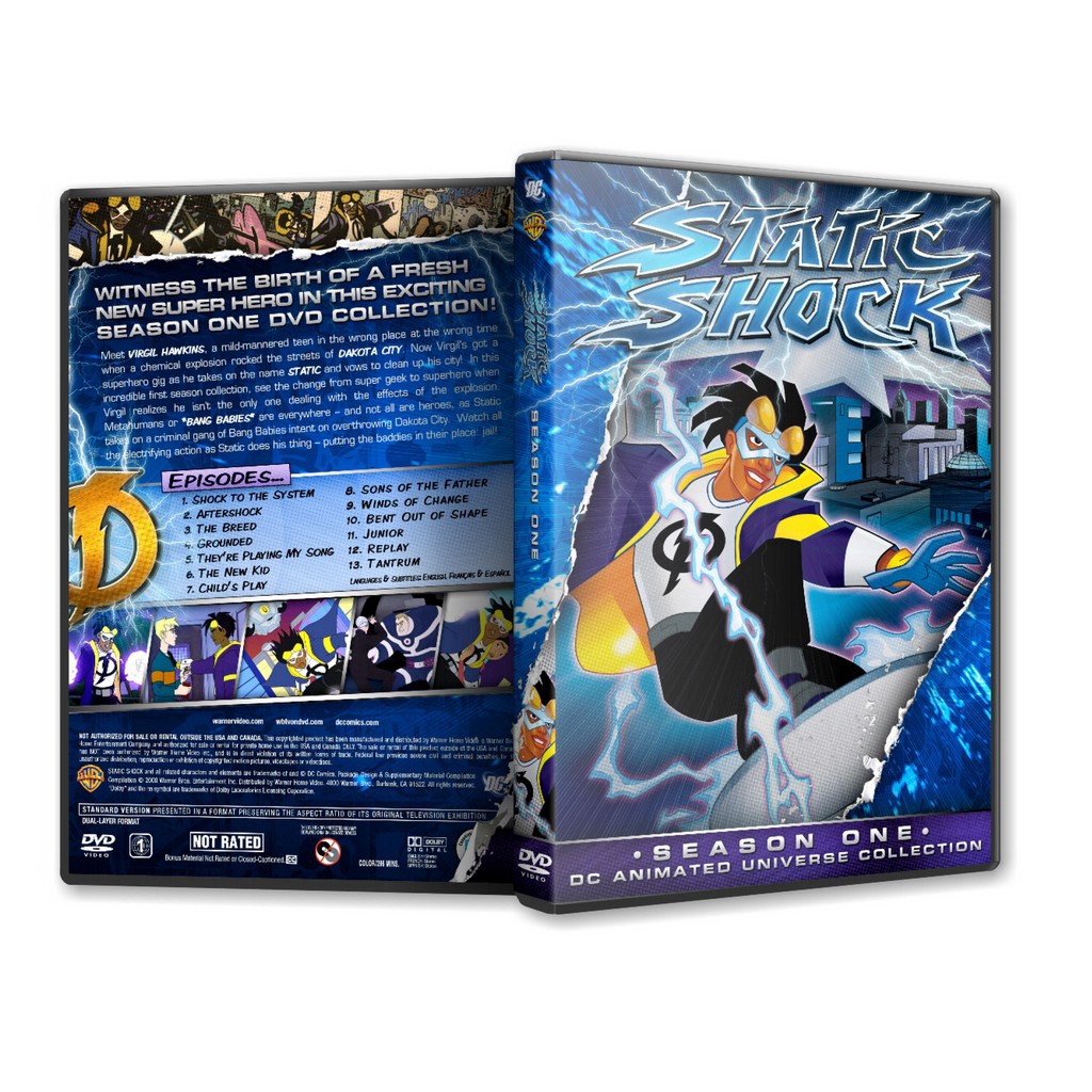 Dvds Super Choque(Statick Shock) coleção completa | Shopee Brasil