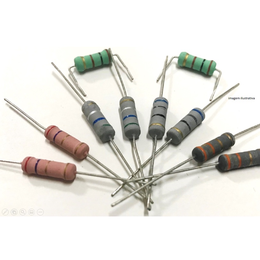 Resistor 3w - kit com 25 unidades - escolha um valor ohmico - acima de ...