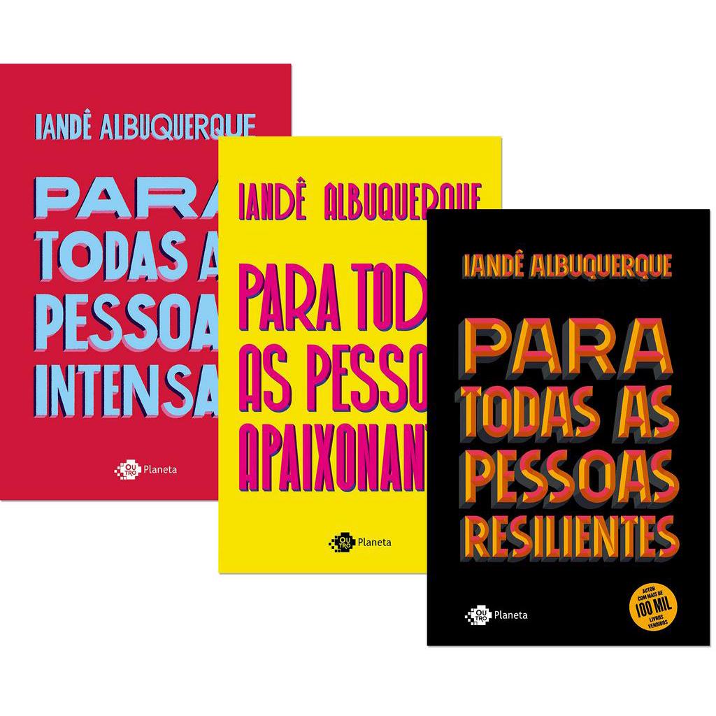 Kit 3 livros Iande Albuquerque - Para Todas As Pessoas Resilientes ...