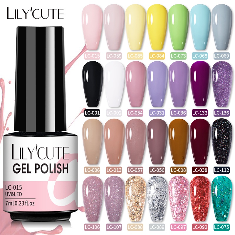 UR SUGAR | Lilycute - Esmalte em Gel Verniz UV Cores Nude para Arte de Unhas 7ML | Shopee Brasil