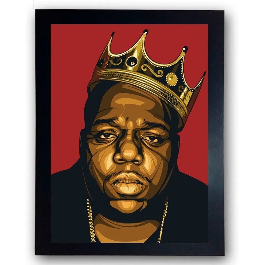 Quadro Notorious Big Rap Moldurado Cod.10 | Shopee Brasil