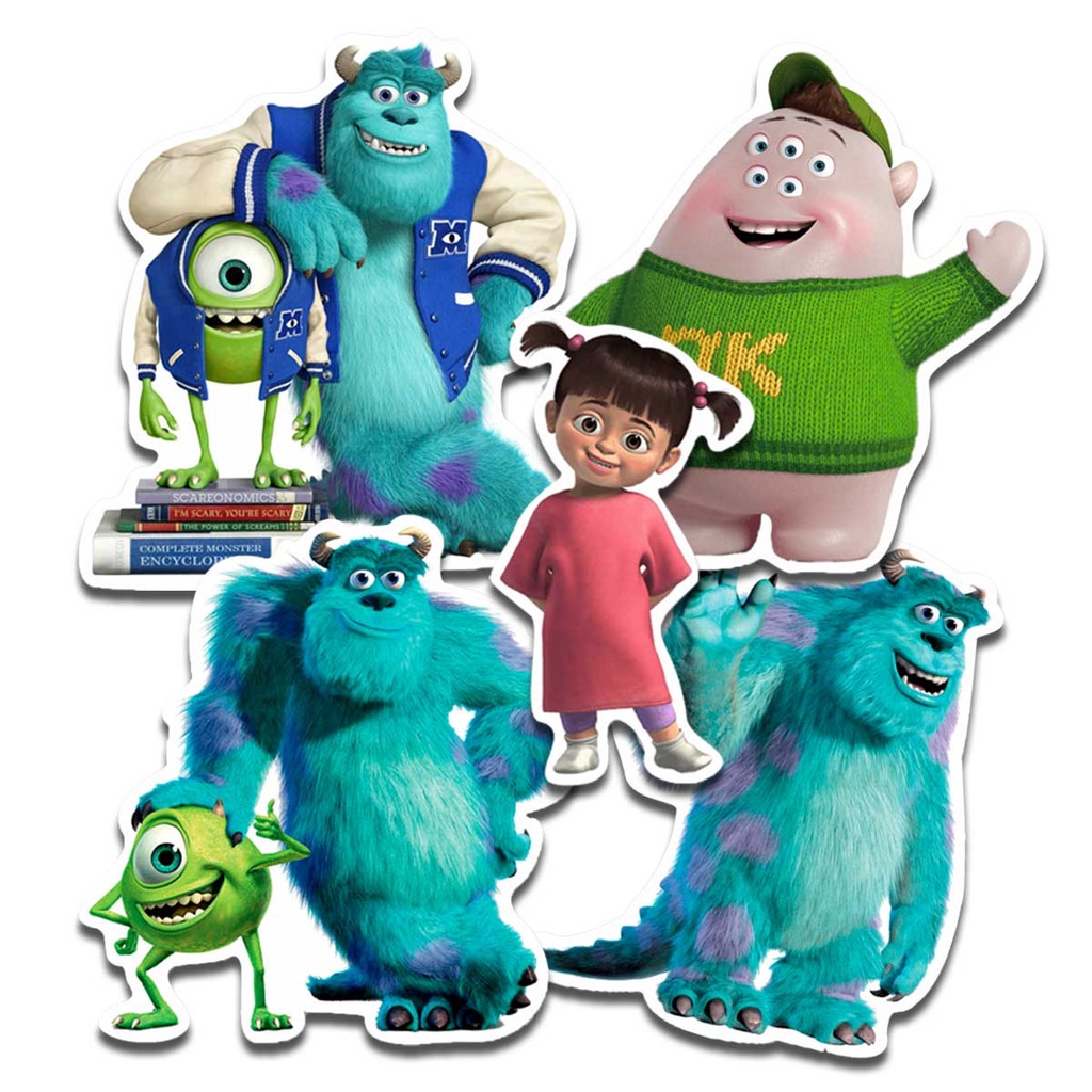 Adesivo Monstros Sa Boo Sticker 10x10cm Super Kit 05 Un | Shopee Brasil