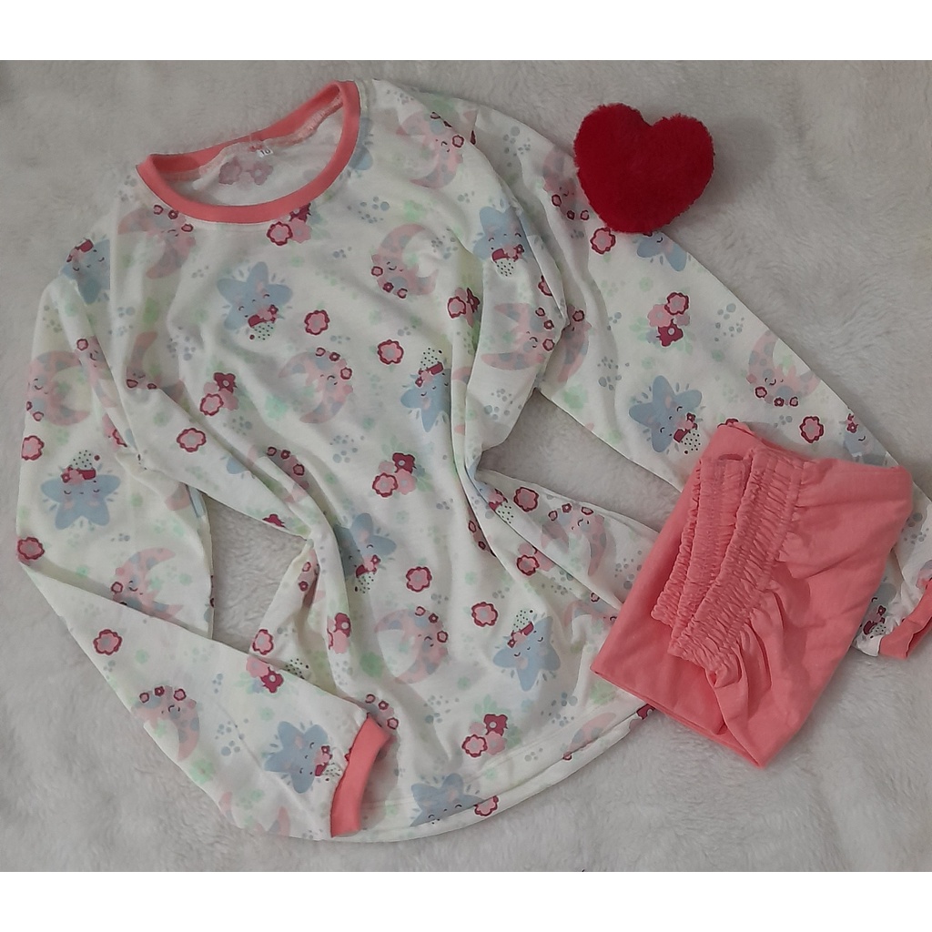 Pijamas infantis longos - 12 anos | Shopee Brasil
