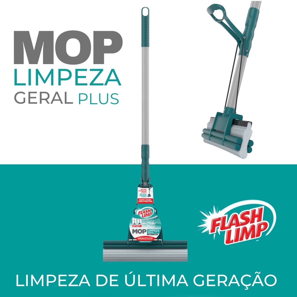 Mop Rodo Magico Para Limpeza Flashlimp | Shopee Brasil