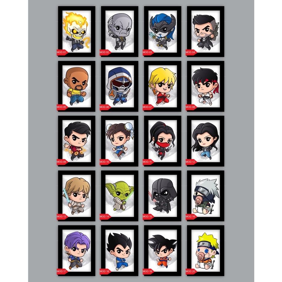 quadro artesanal - Quadrinhos decorativos - Herois Desenhos Personagens ...