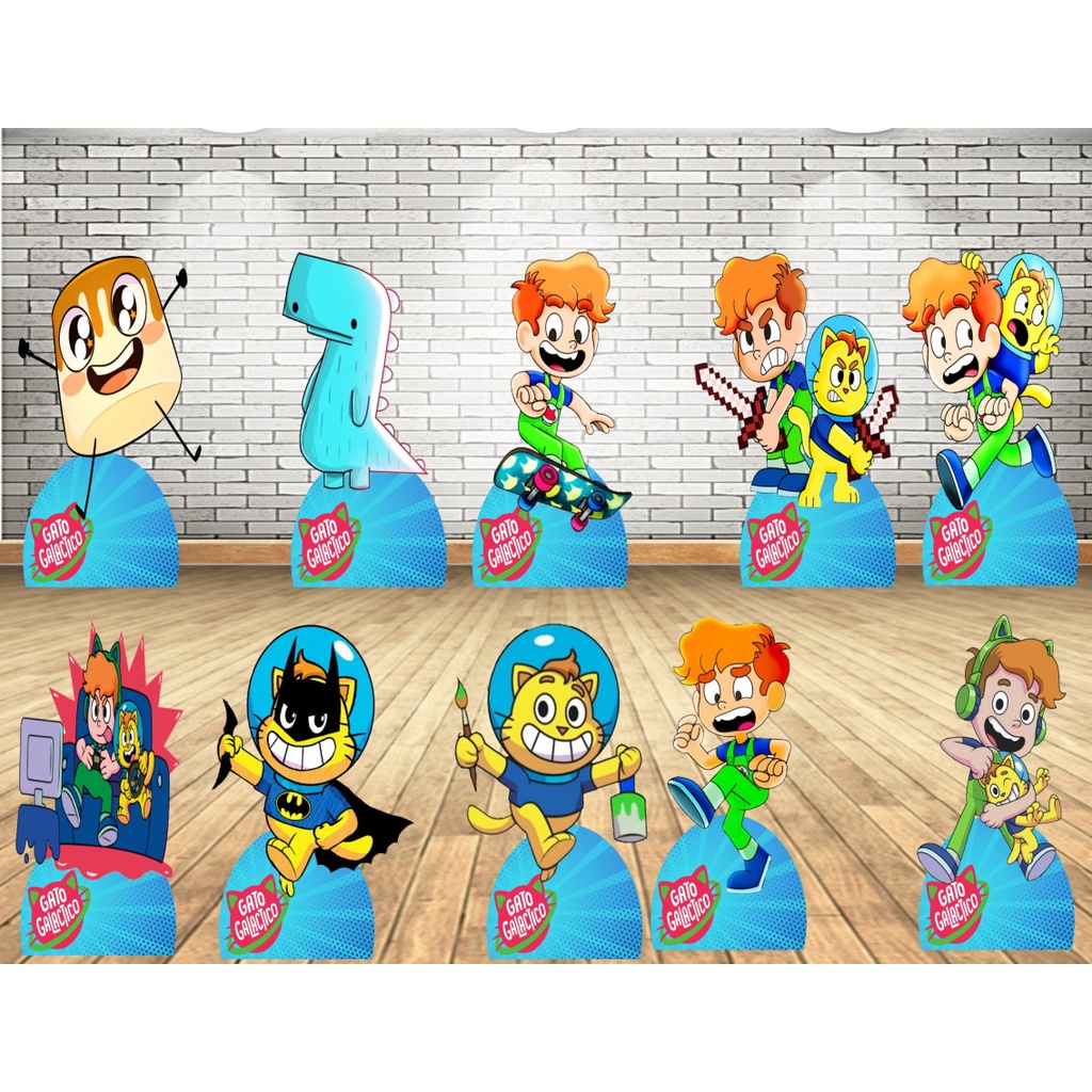 gato galactico , kit festa displays de mdf para festa infantil ...