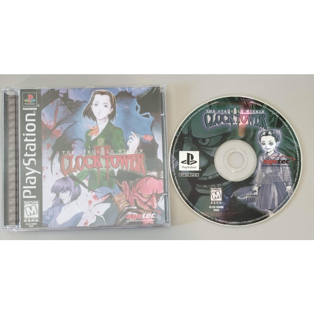 PS1 - Clock Tower 2 II The Struggle Within (mídia preta) | Shopee Brasil