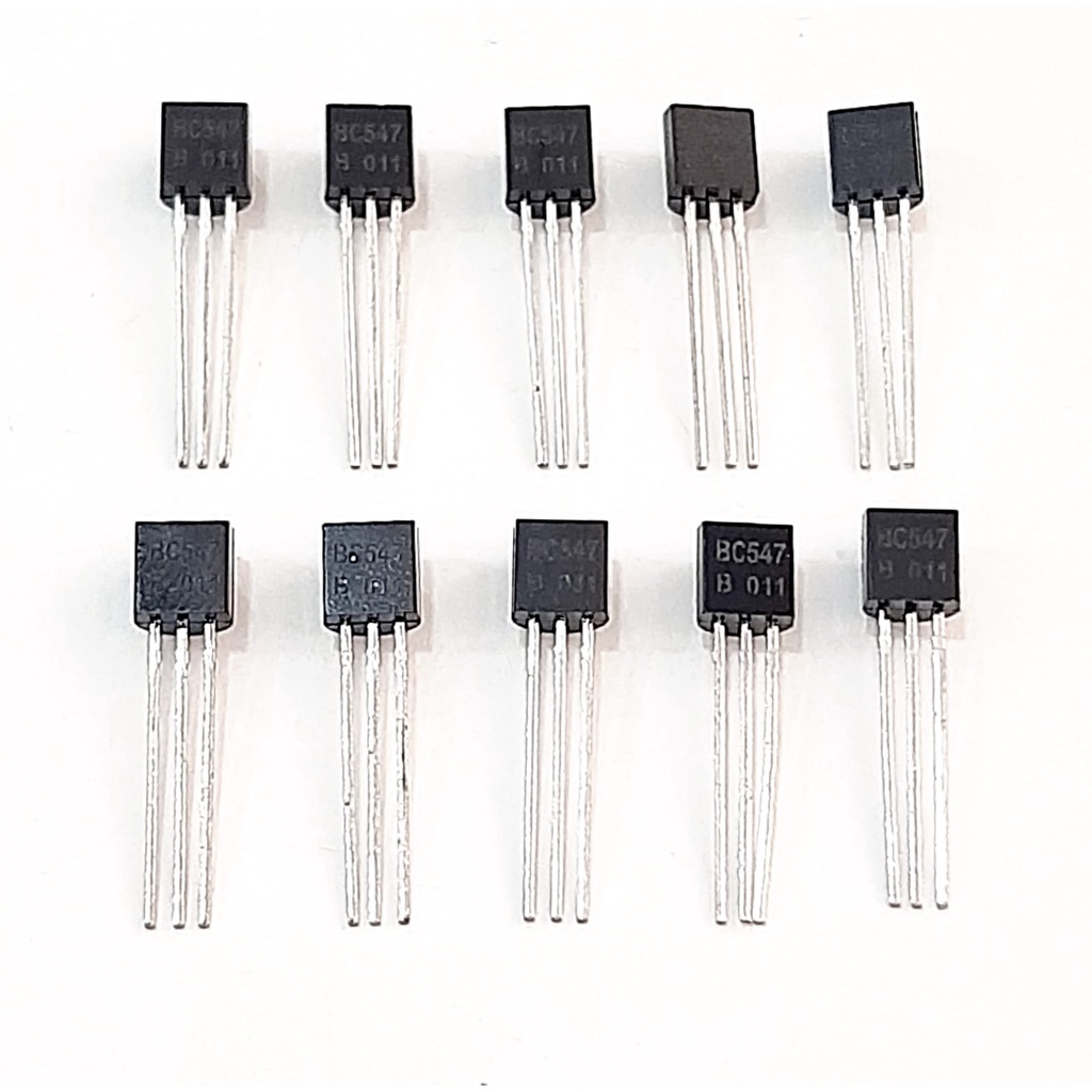 Kit 10 Transistor BC547 50V 100mA NPN Antigo Anos 80 | Shopee Brasil