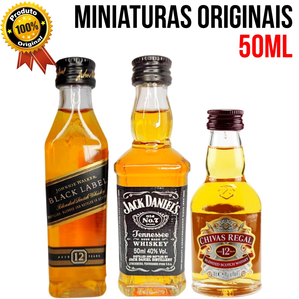 Kit Mini Whisky 50ml - | Shopee Brasil