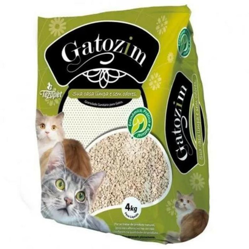 Areia sanitaria para Gatos Gatozin 4 kg | Shopee Brasil