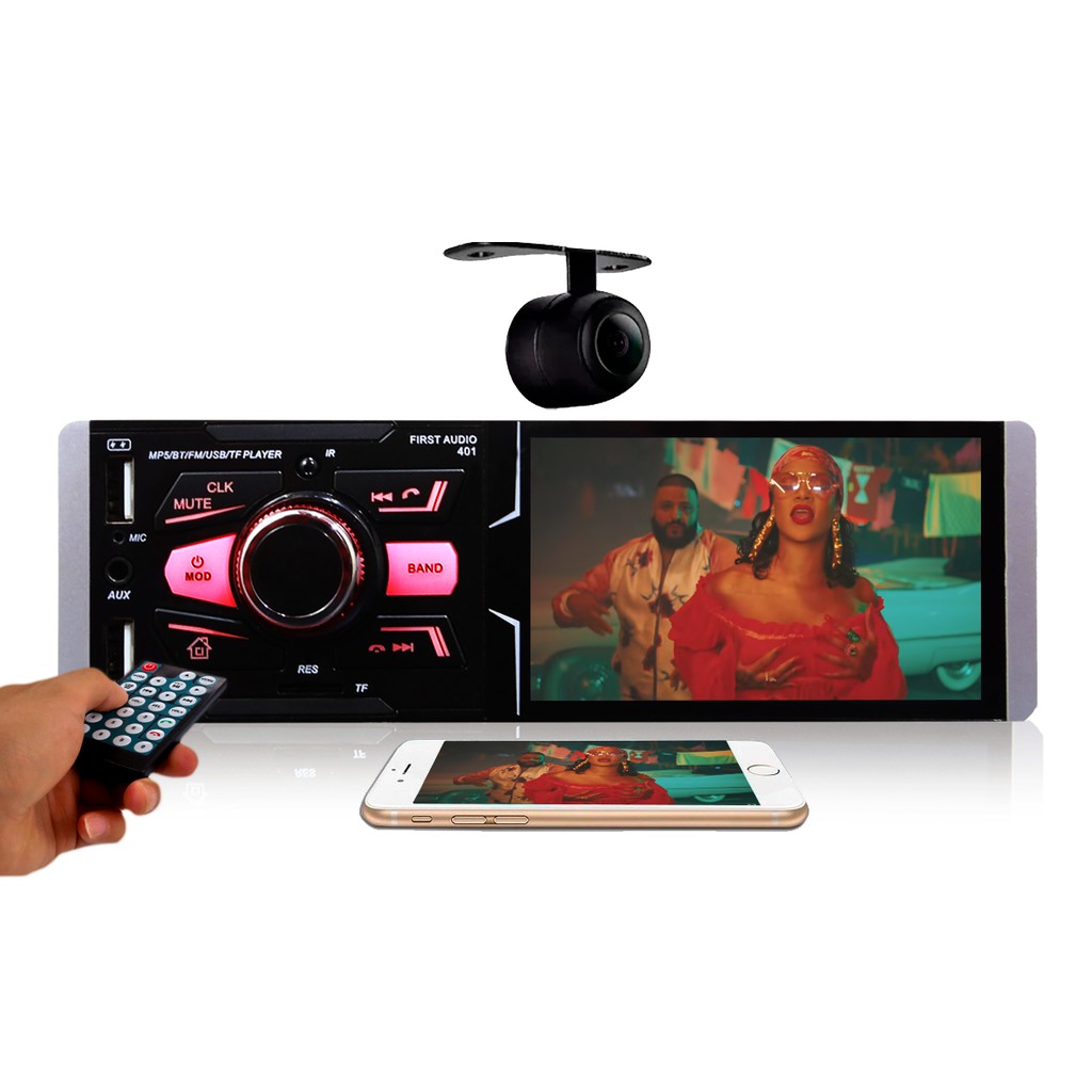 Central Multimidia Mp5 Espelhamento Usb 1 Din + Camera Ré | Shopee Brasil