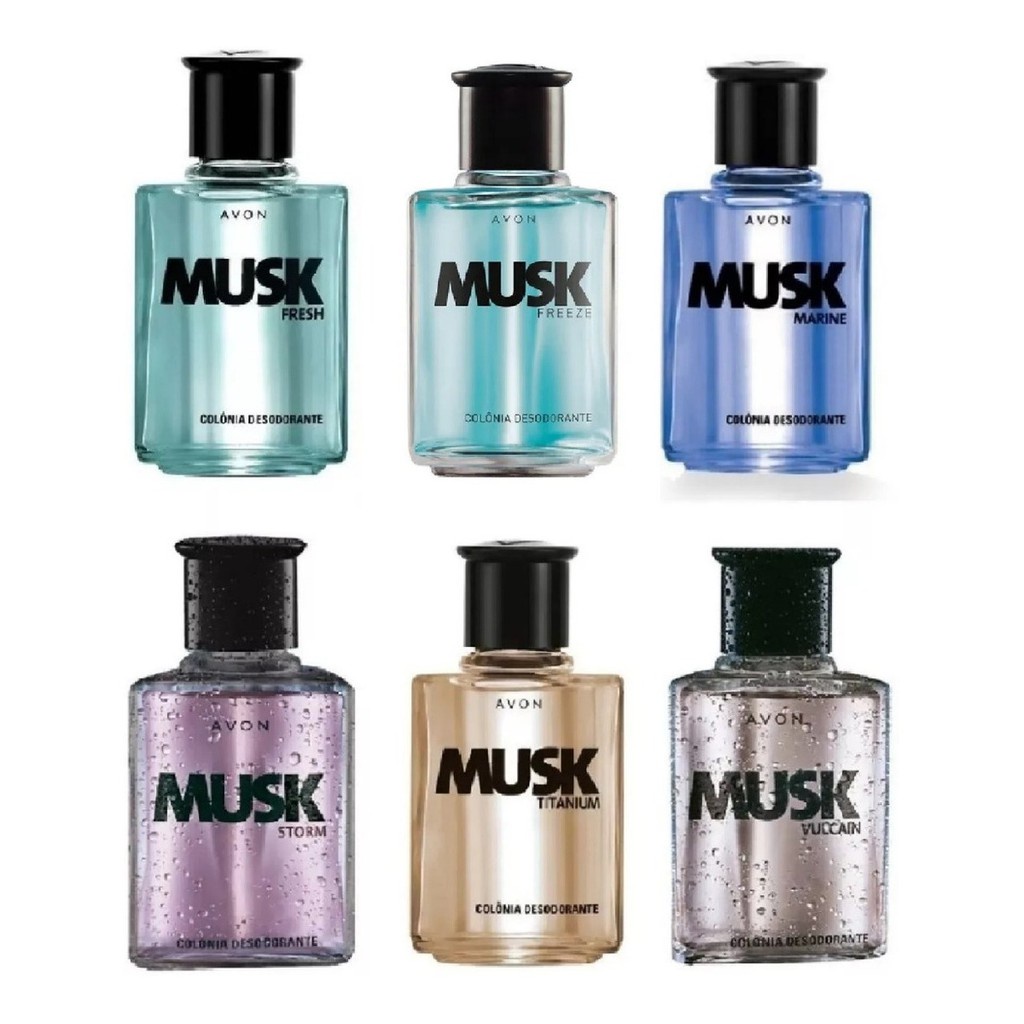 Perfume Musk Marine Colônia Desodorante 90ml Avon | Shopee Brasil