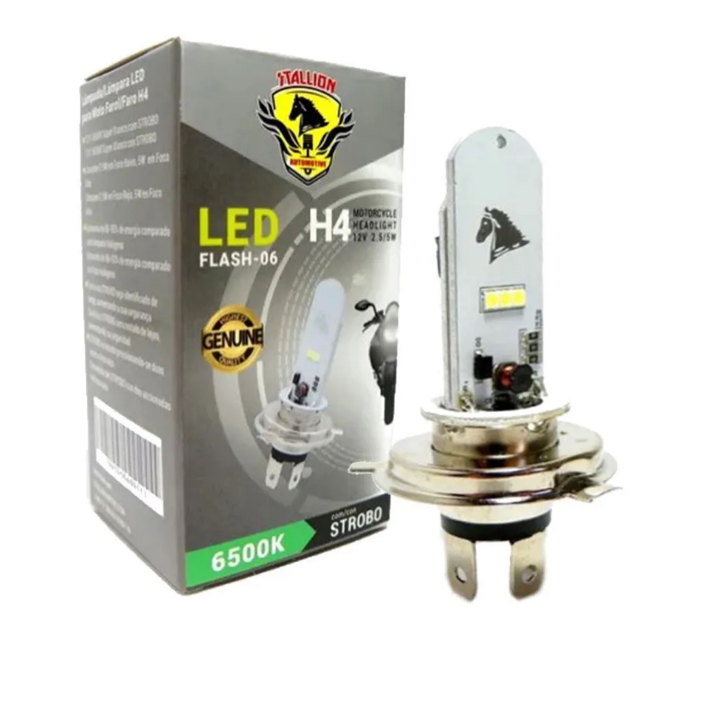 Lampada Led H4 6500k Efeito Xenon Strobo Cbx 250 Twister Titan 125/150 ...