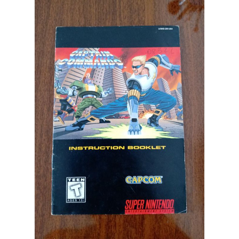 Manual Captain Commando Super Nintendo Snes | Shopee Brasil