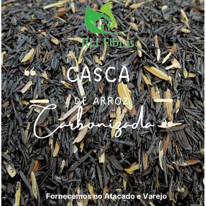 Casca De Arroz Carbonizada | Shopee Brasil