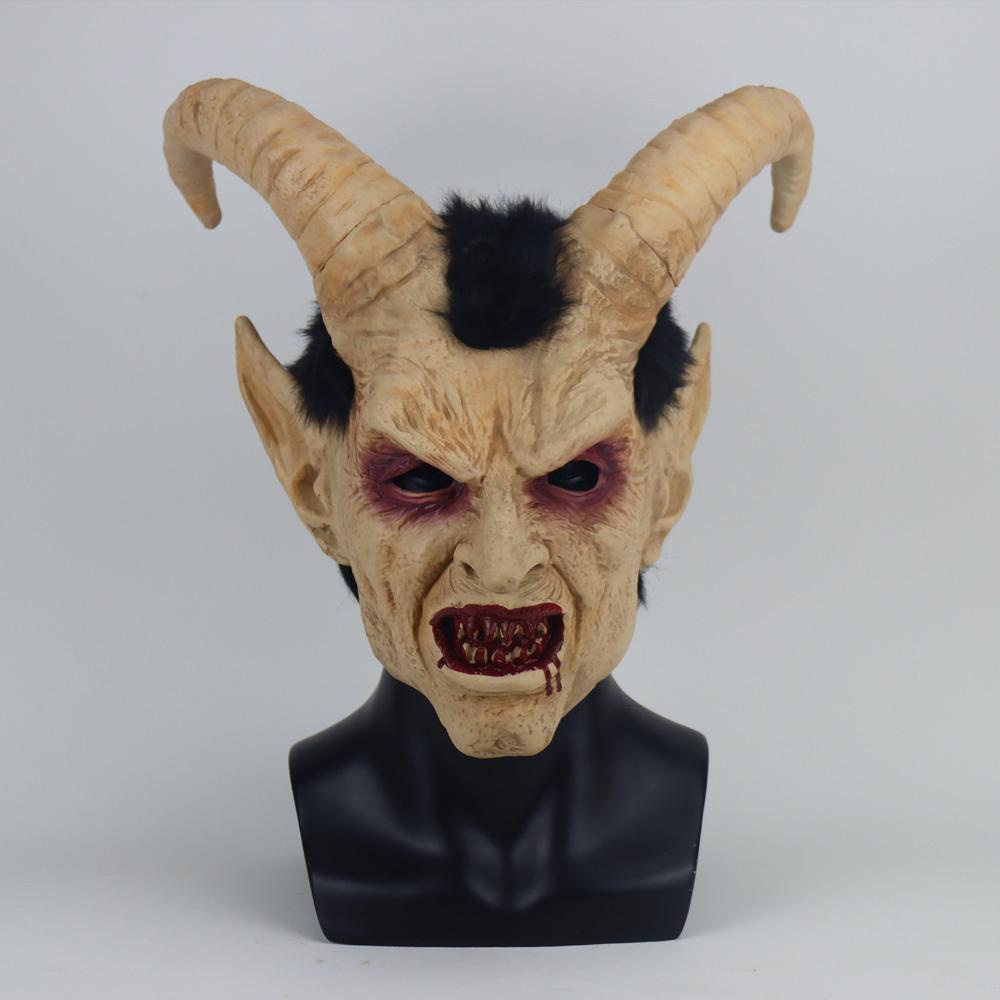 Máscara Diabo Demônio Lúcifer Chifres Realista Halloween | Shopee Brasil