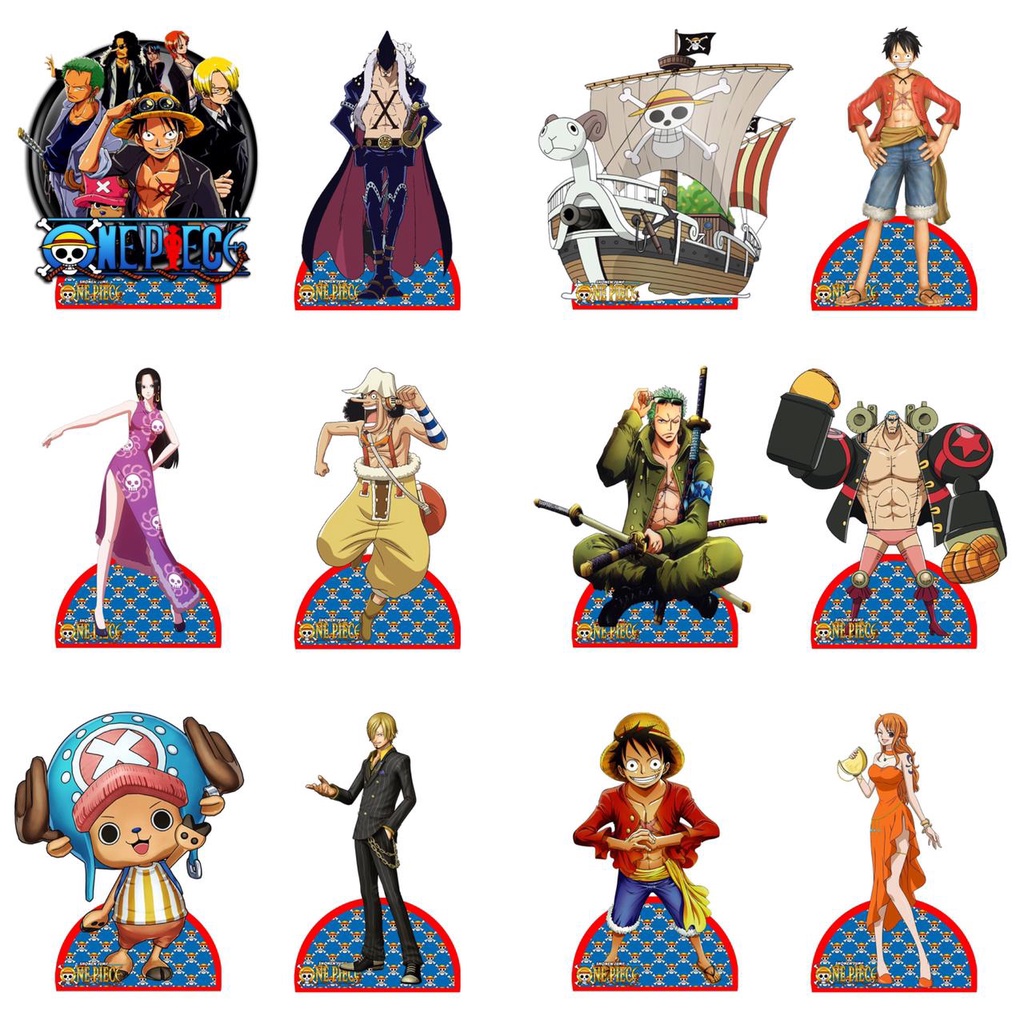 Anime One Piece -10 Displays de Festa 20cm Totens | Shopee Brasil