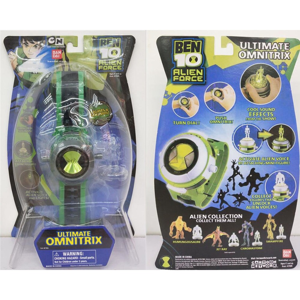 Relógio Ben 10 Alien Force Ultimate Omnitrix Wz Luz & Sons | Shopee Brasil