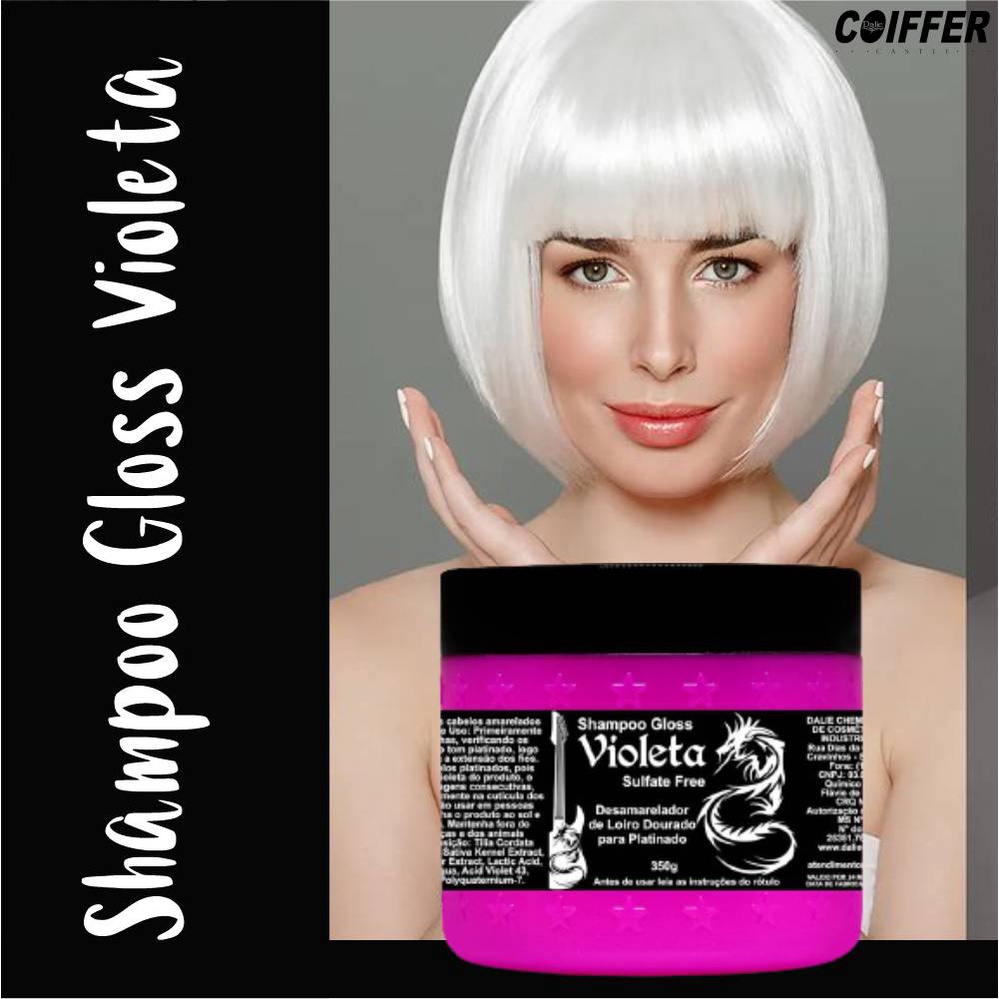 SHAMPOO GLOSS VIOLETA COIFFER 350g | Shopee Brasil