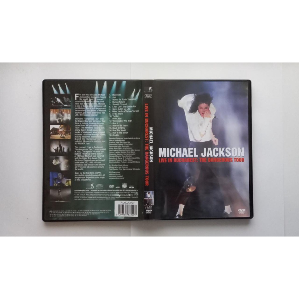 DVD Michael Jackson - Live in Bucharest: The Dangerous tour | Shopee Brasil