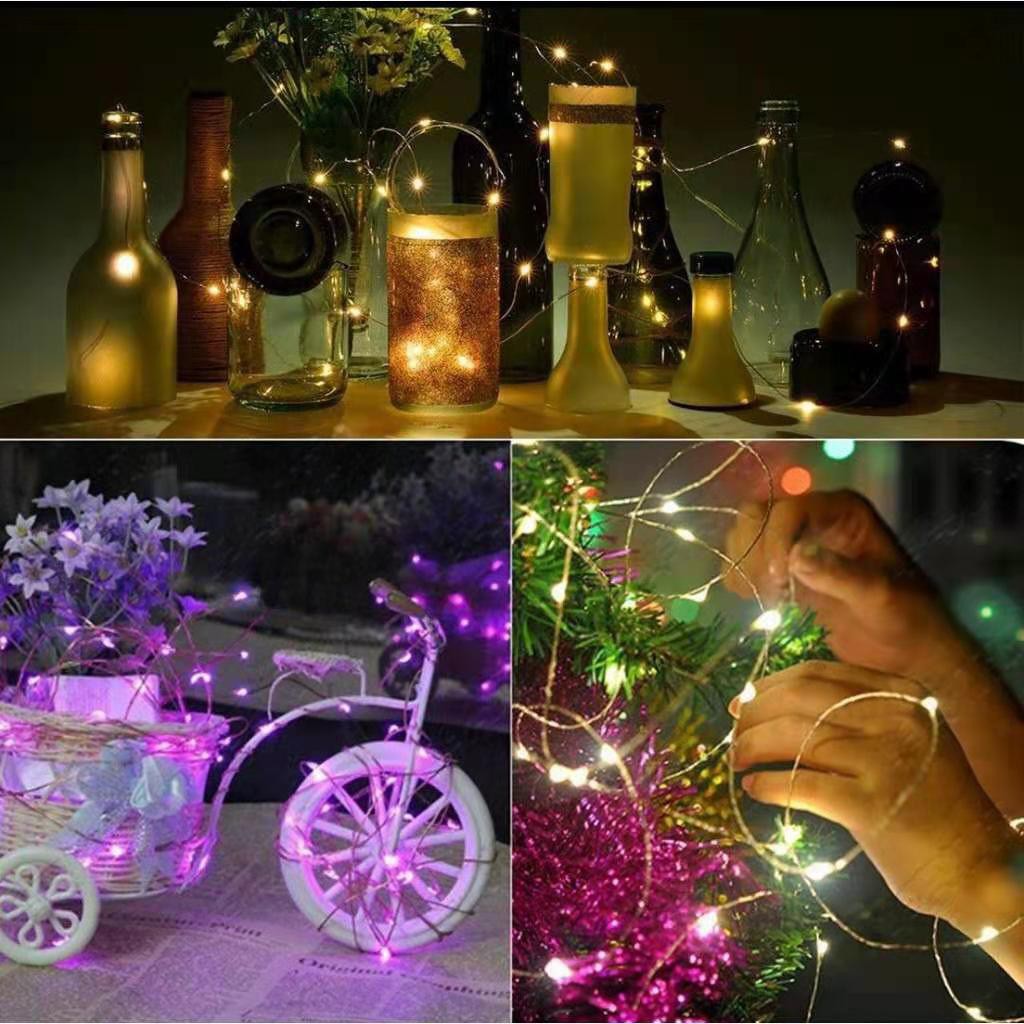 Fio de LED / Fio de fada 5 metros cor branco quente, branco frio ...