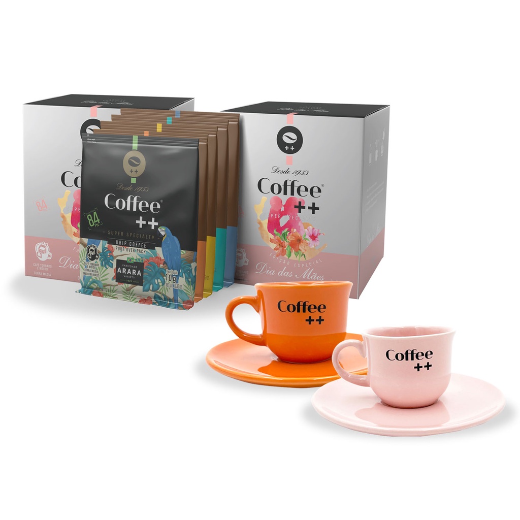 Coffee Mais │Kit 2 Caixas Drip Coffee Especial Dia das Mães + 2 Xícaras ...