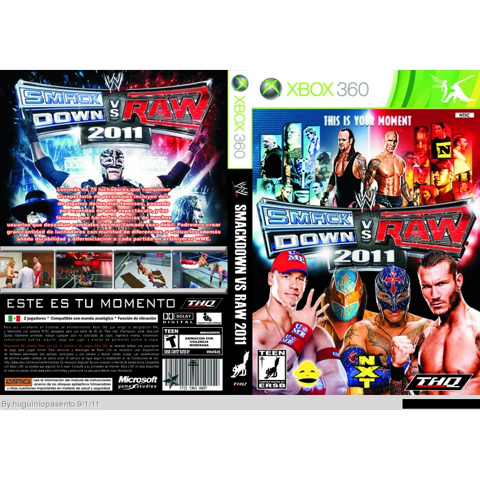 WWE SmackDown Vs Raw 2011 P/ XBOX360 (LTU/LT/JTAG/RGH) | Shopee Brasil