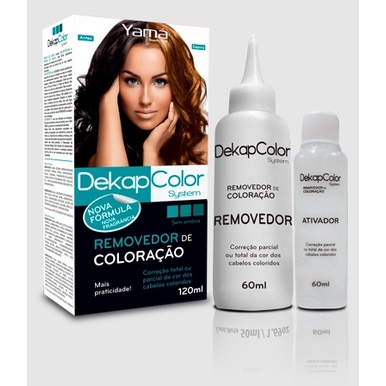 Kit Removedor de Coloração Dekap Color Yamá Beauty Color Care 120ml ...