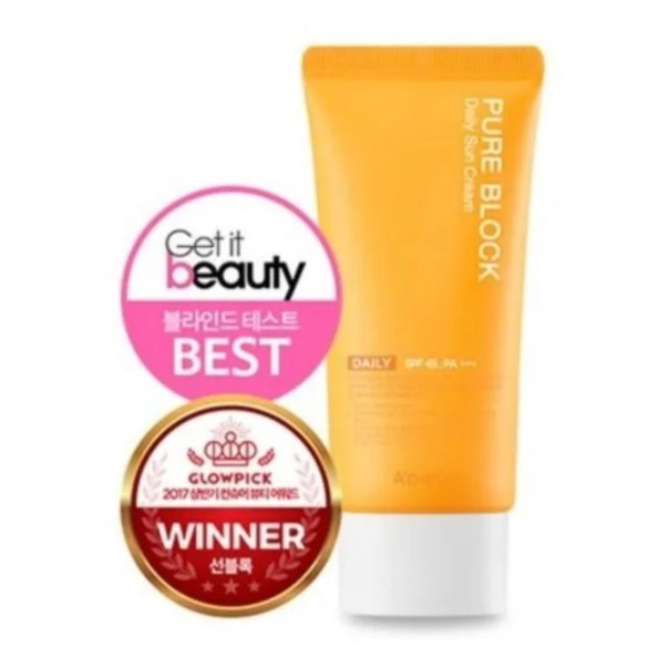 PURE BLOCK Daily Sun Cream | Shopee Brasil