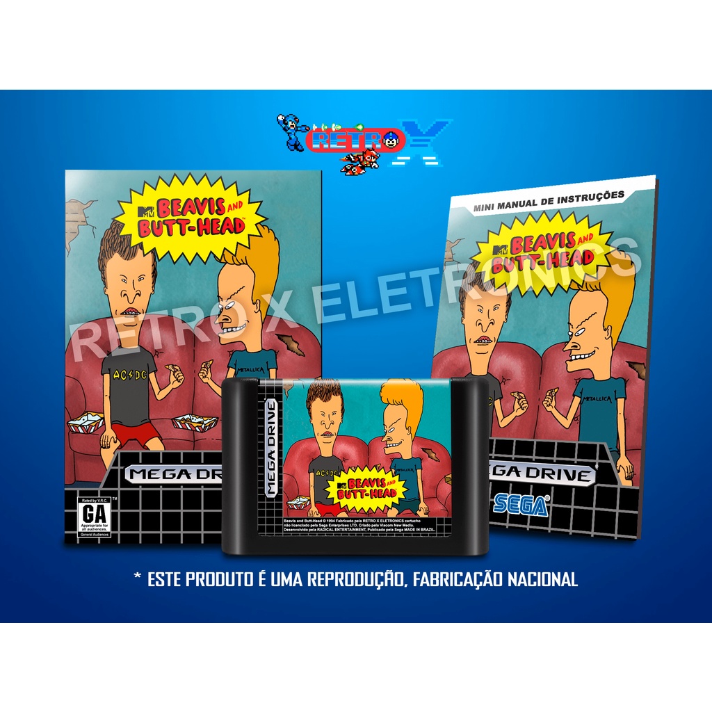 Beavis and Butt-Head - COMPLETO MEGA DRIVE | Shopee Brasil