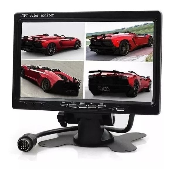 Tela Monitor Lcd 7 Colorida Com Controle Hdmi Vga Av Oferta | Shopee Brasil