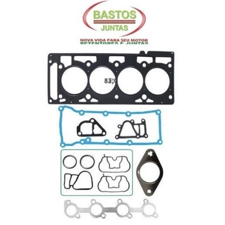 Jogo de junta superior Fiesta 1.6 8v Zetec Rocam flex Bastos 131247pk | Shopee Brasil